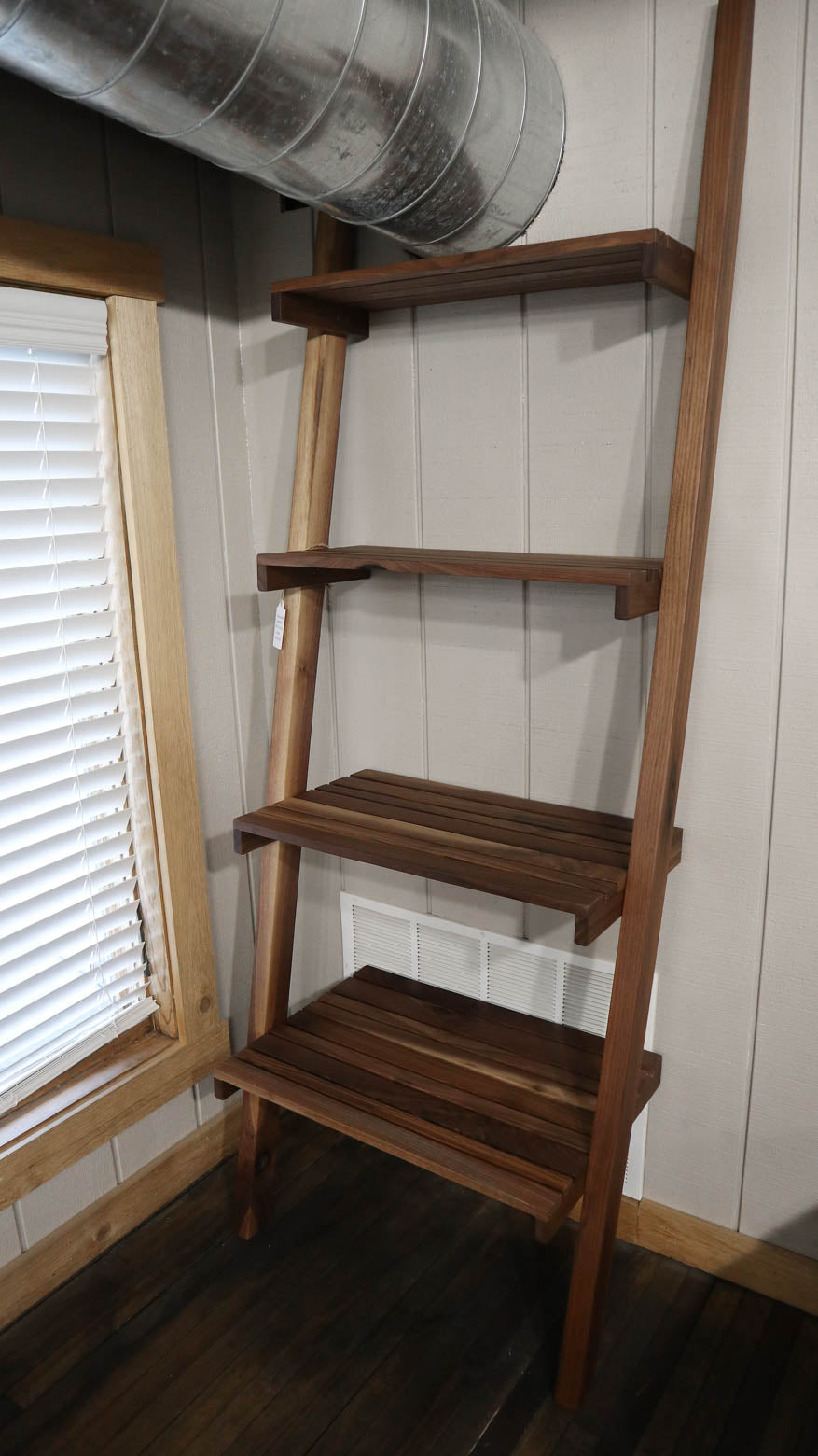 |#313| WALNUT LADDER BOOKSHELF – Element Furniture