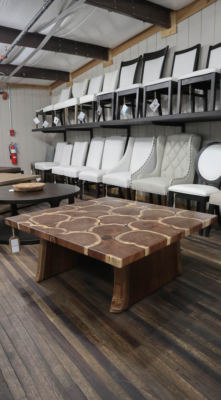 |#217| WALNUT COOKIE COFFEE TABLE – Element Furniture